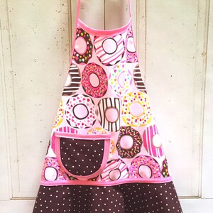 Kids Donut Apron, Girls Donut Apron, Toddler Apron, Pretend Play Apron ...