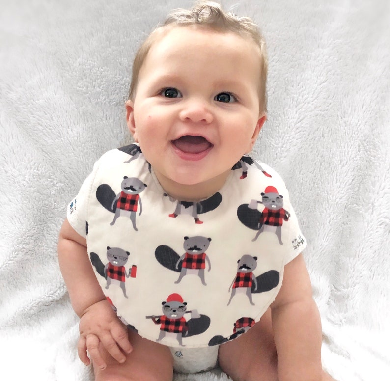 Lumberjack Baby Bibs for Baby Boy Set of 2 Triple Layer | Etsy