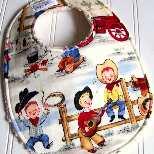 Cowboy Bib - Etsy