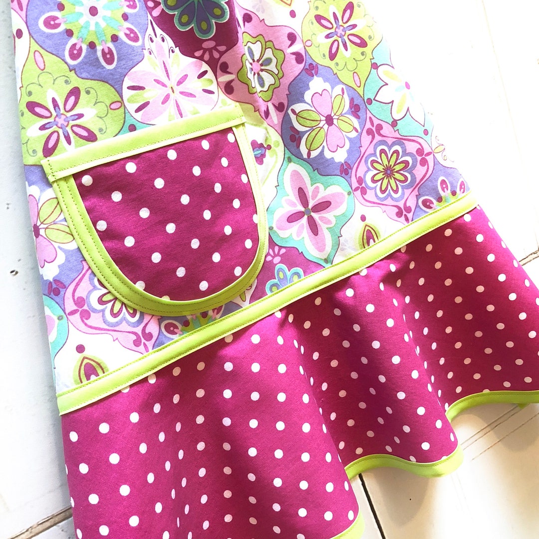 Purple Kids Apron, Little Girls Apron, Child Apron, Toddler, Lavender ...