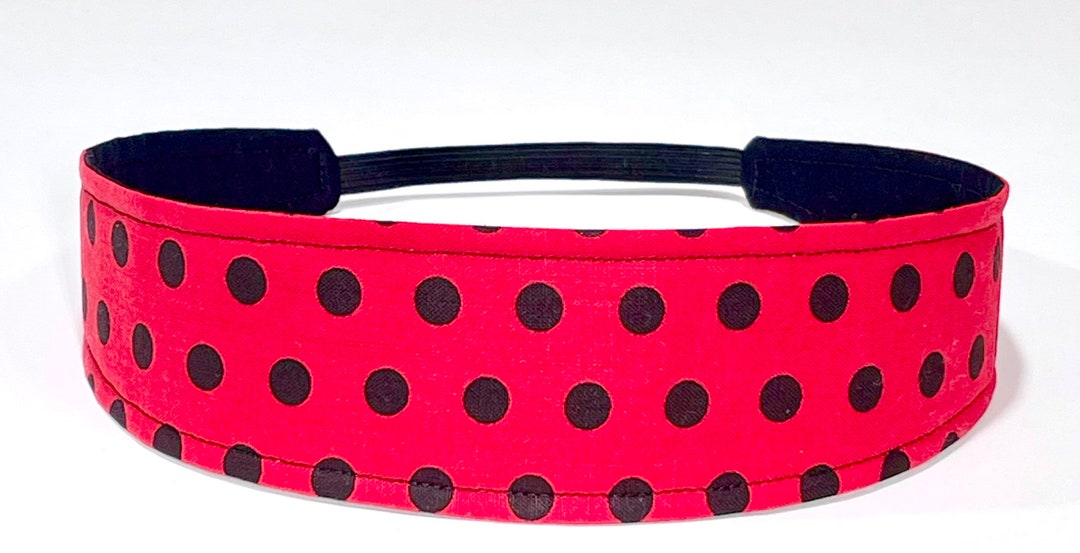 Red & Black Polka Dot Headband, Girls Headband, Child, Toddler ...