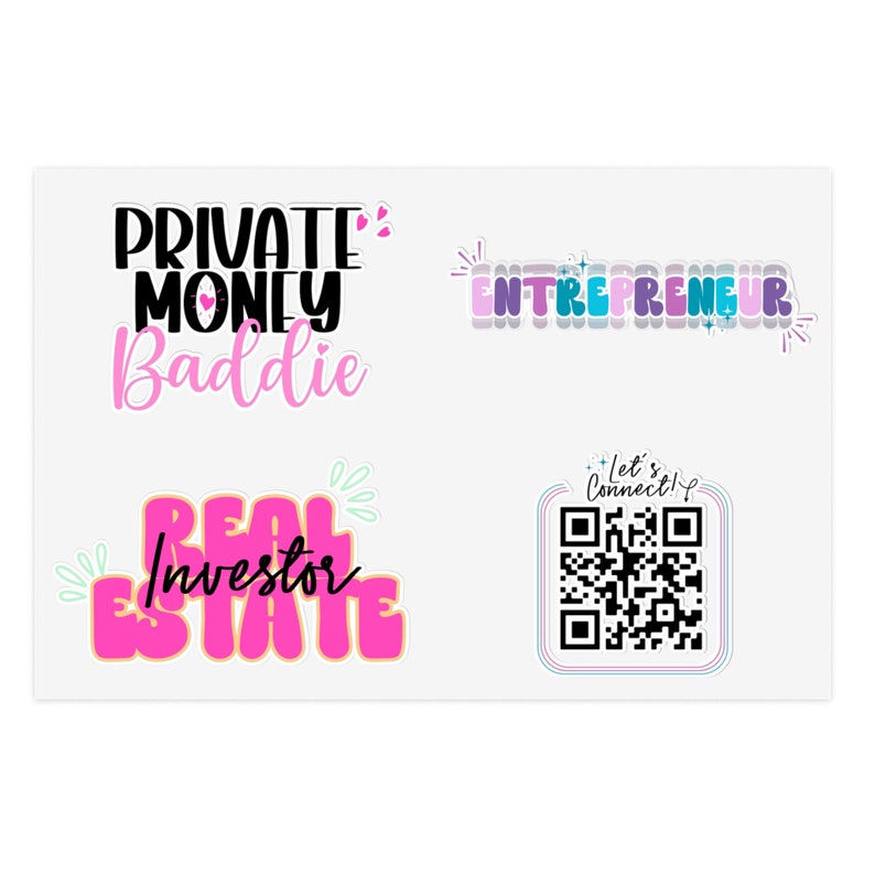 Custom QR Code Sticker Sheets for Small Business Owners & Entrepreneurs ...