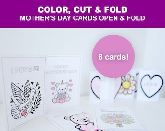 Mother's Day Crafts | Hidden Message Craft | Surprise Cards | Mother's ...