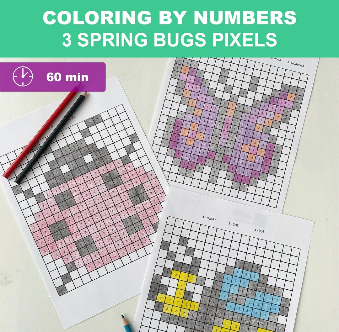 Summer Crafts | Pixel Coloring for Kids | Printables | 2024 | Kids ...