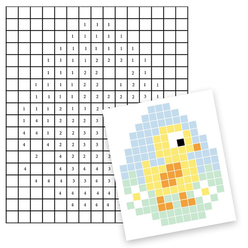 Easter Crafts Pixel Coloring | Printable Paper Craft Activity for Kids ...