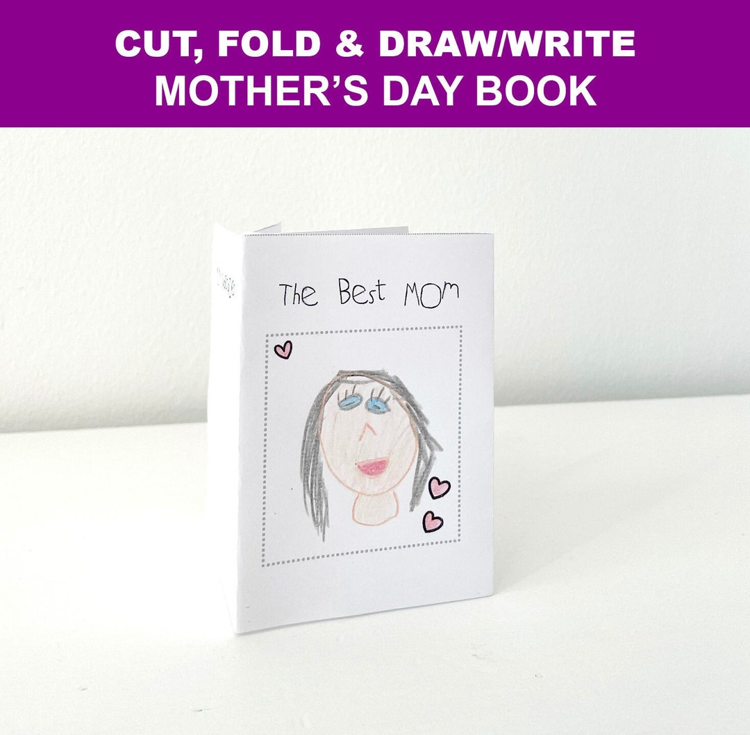 Mother's Day Crafts Mini Book About Mom Mother's Day Gift Mom Crafts ...