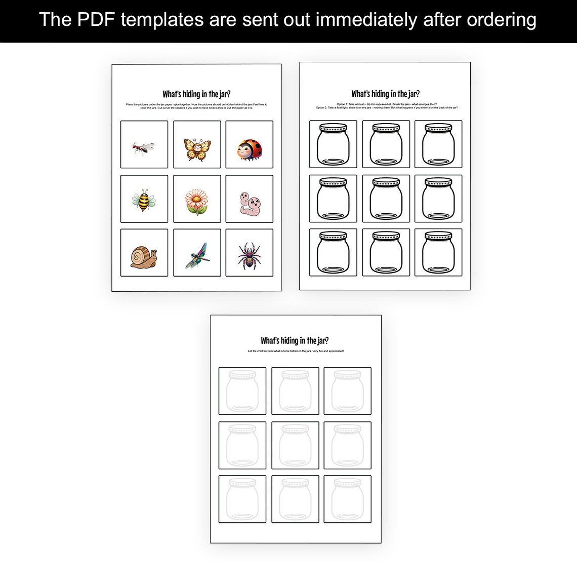 Summer Crafts Insects Crafts Flash Light Craft Activities for Kids ...