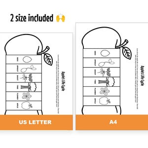 Autumn Printables for Kids | Apple Printables | Apple Life Cycle ...