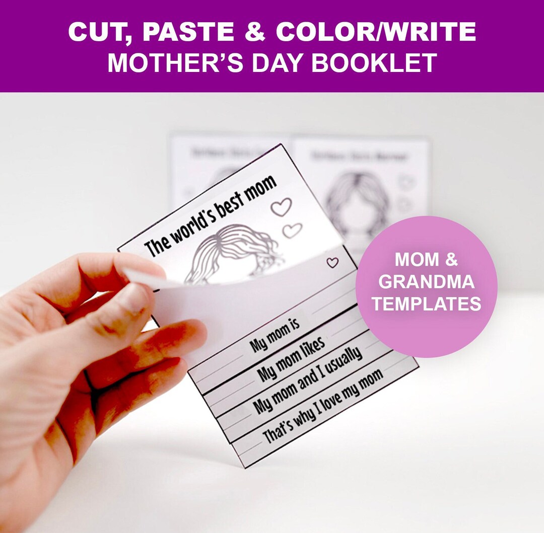 Mother's Day Crafts | Gift Book | Mom Booklet | Mother's Day Gift ...