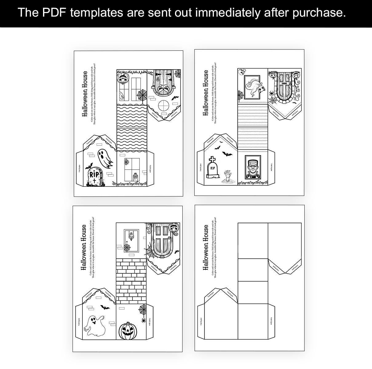 Halloween Printable | Halloween Crafts | Haunted House Paper Activities ...