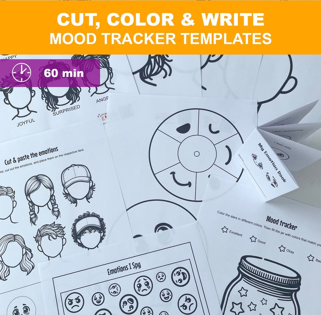 Emotions and Mood Printables | World Health Day | Crafts for Kids ...