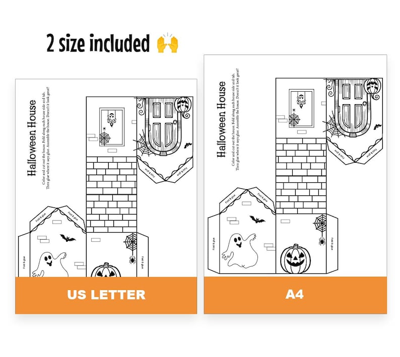 Halloween Printable | Halloween Crafts | Haunted House Paper Activities ...