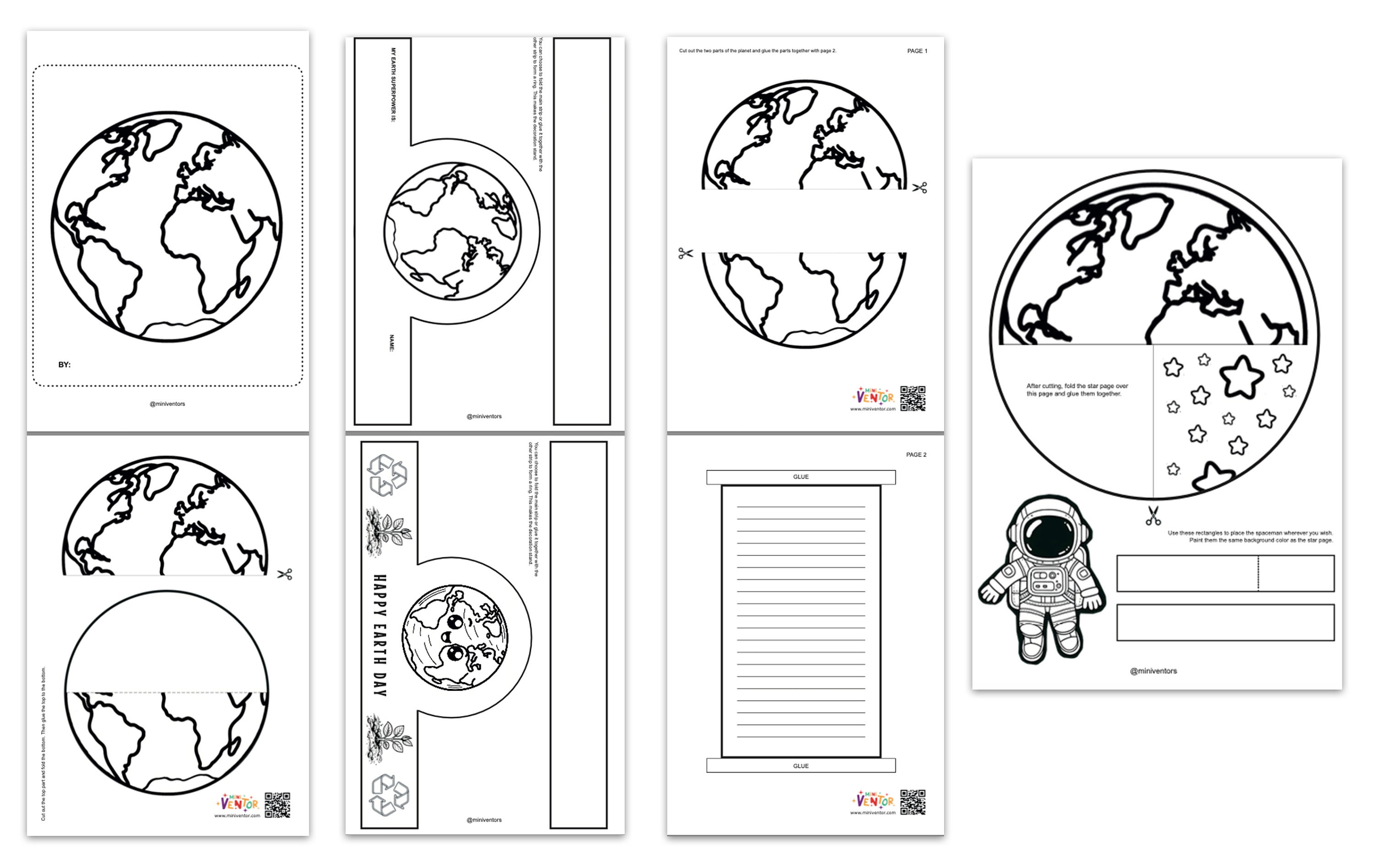 Space Crafts for Kids Planet Earth Kit Earth Crafts Planet Crafts ...