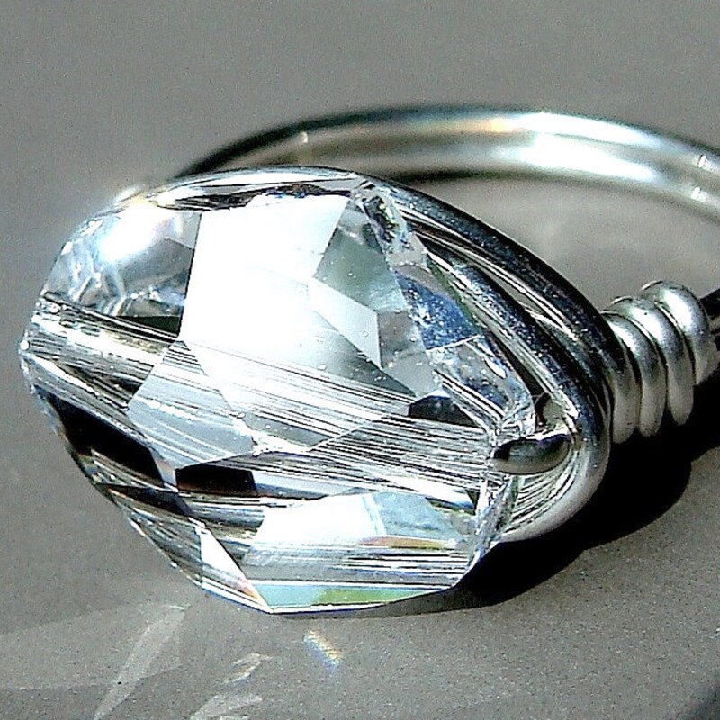Crystal Rings - Etsy