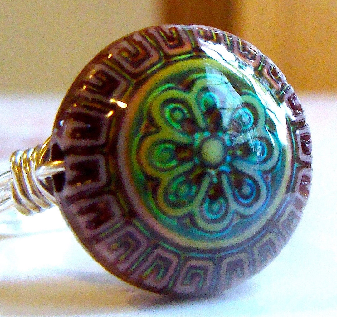 Flower Mood Ring Subtle Color Changing Novelty Ring Wire Wrapped in ...