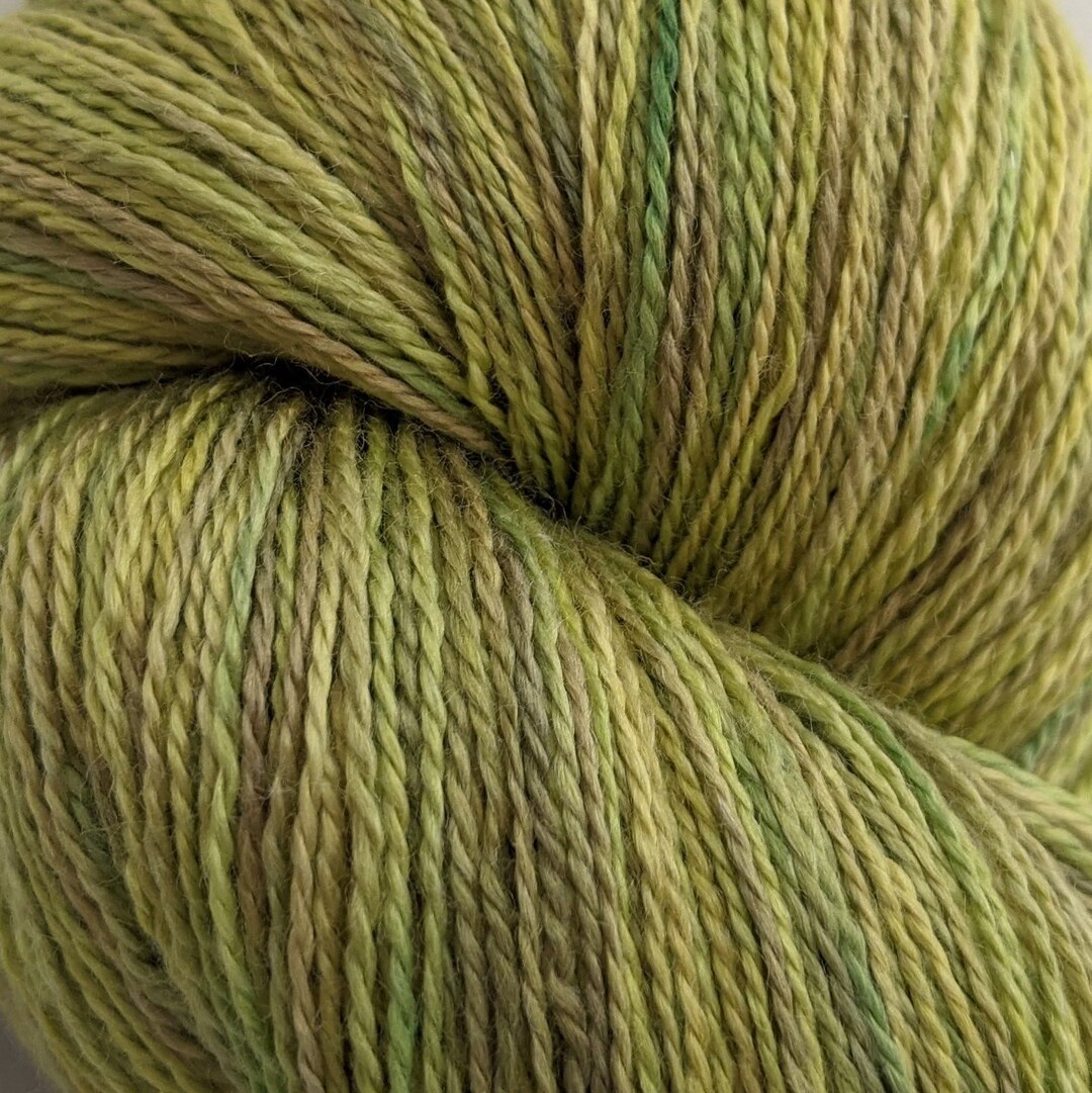Moss Seaside Lace Yarn - Merino Seacell Silk - 100 Grams - 880 Yards - Etsy