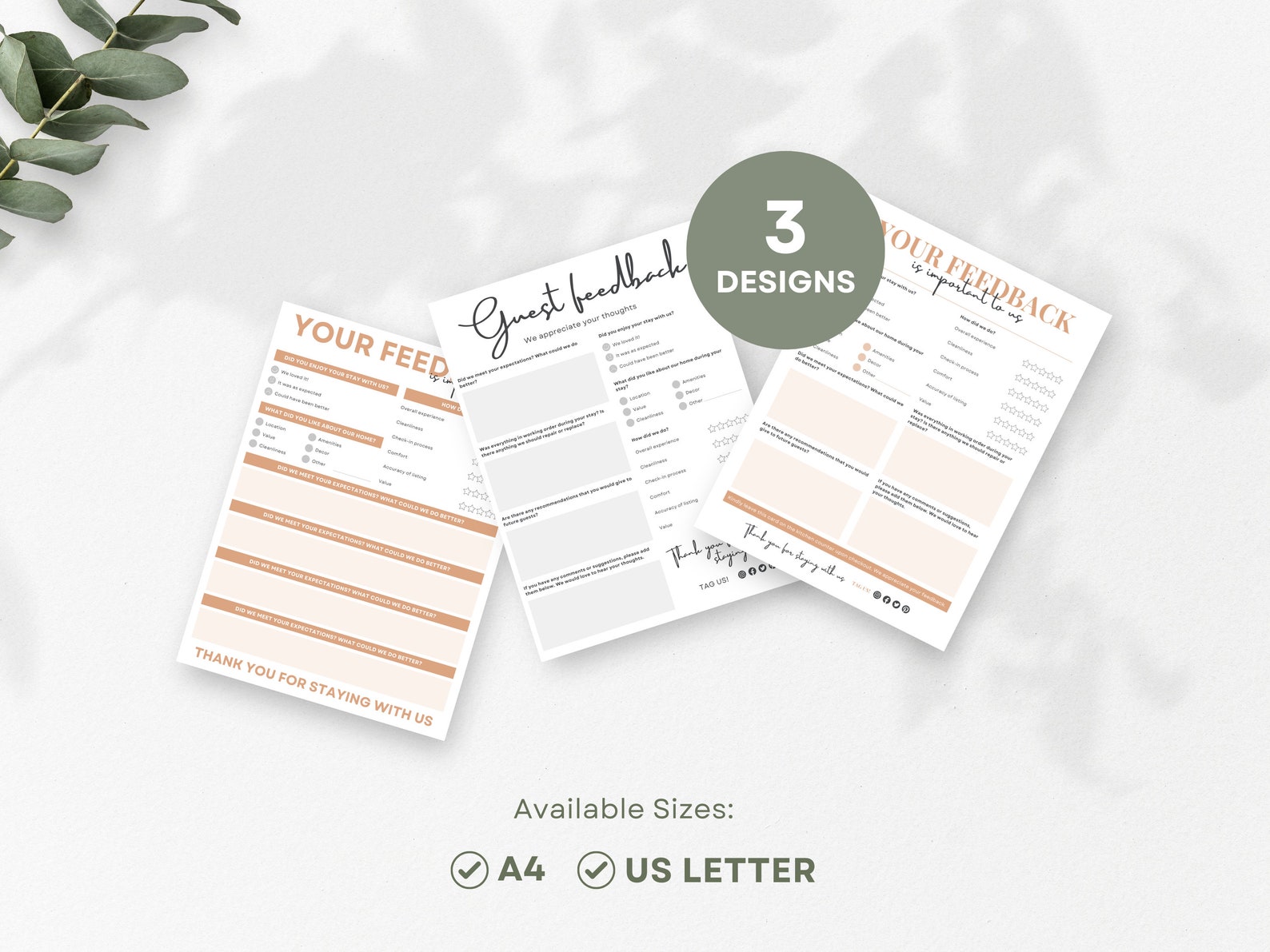 Airbnb Guest Feedback Form: Farm Glamping Template (canva Editable) - Etsy