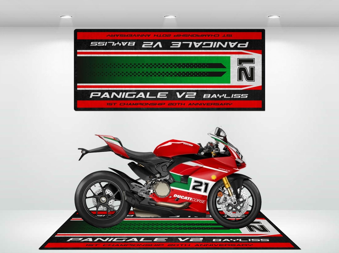 Motorcycle Rug for Ducati Panigale V2 Bayliss Riders, Custom Motorcycle ...