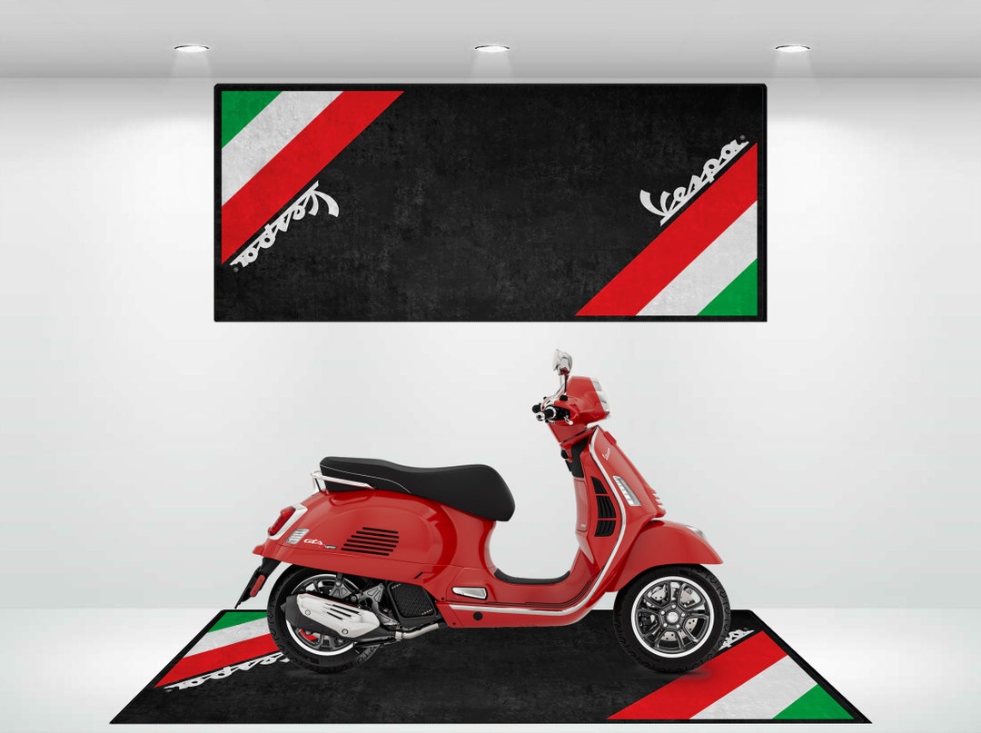 Motorcycle Rug for Vespa Scooter Riders, Custom Motorcycle Mat ...