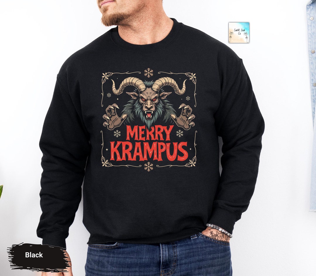 Krampus Sweater, Krampus Sweatshirt, Christmas Sweatshirt, Krampusnacht ...
