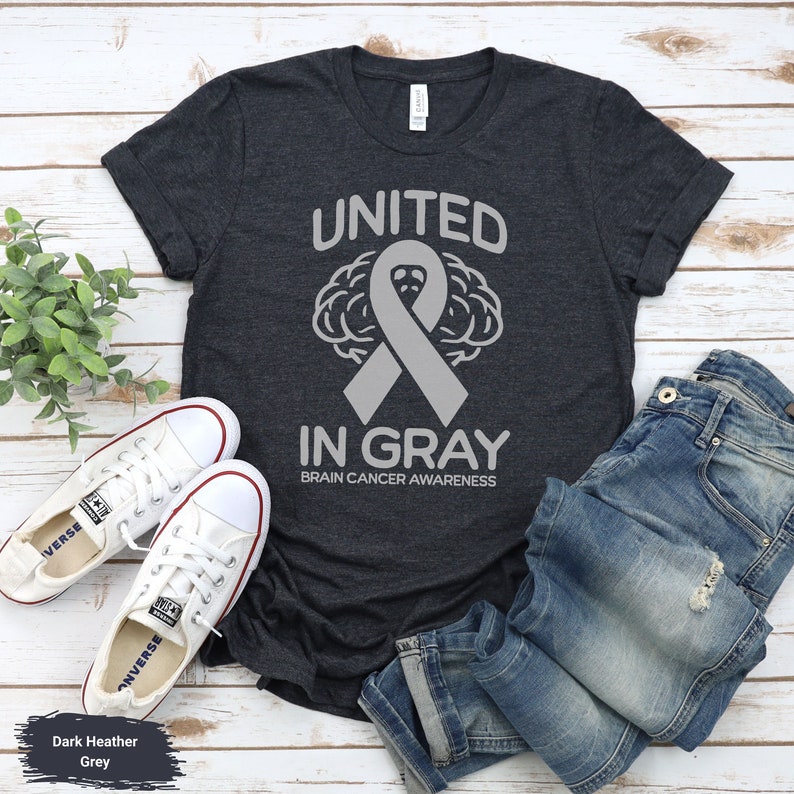 Brain Cancer Awareness Shirt for Brain Tumor Survivor T-shirt Brain ...