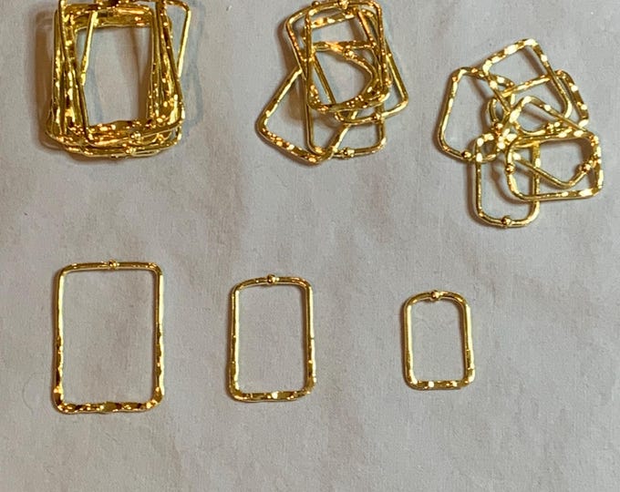 21 Mix Size Rectangle Shape Bezels for Resin and Clay to Make Jewelry ...