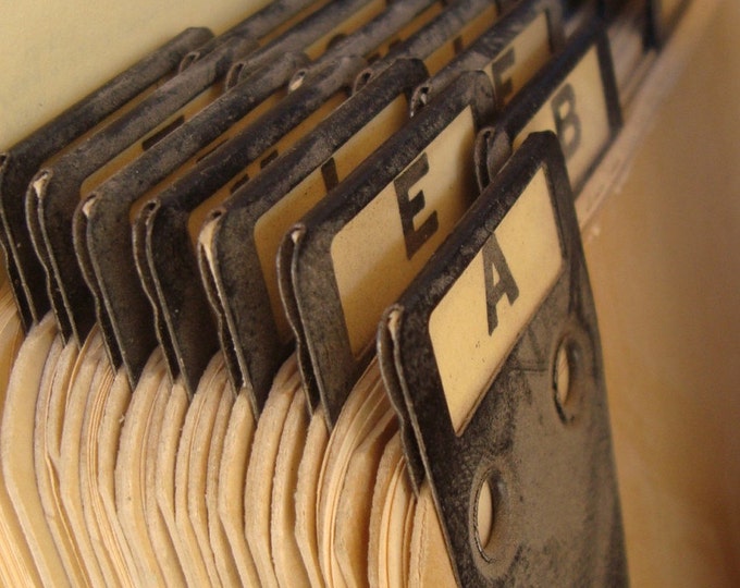 Vintage Vertical Metal File Holder Rolodex Type for Altered Art - Etsy