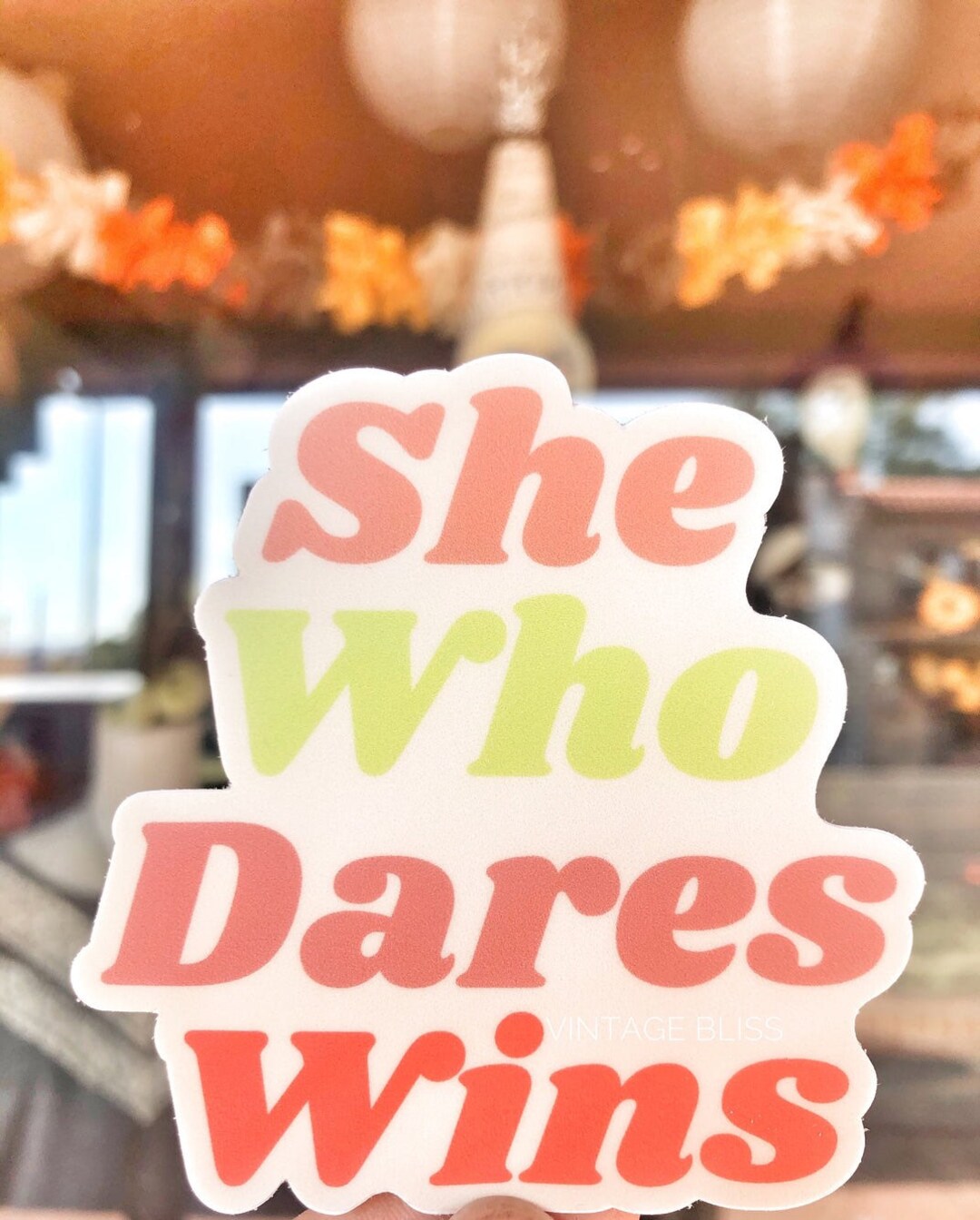 She Who Dares Wins Sticker - Etsy