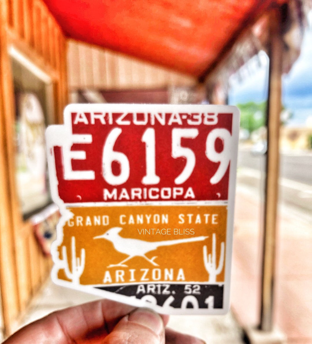 Arizona License Plate Sticker - Etsy