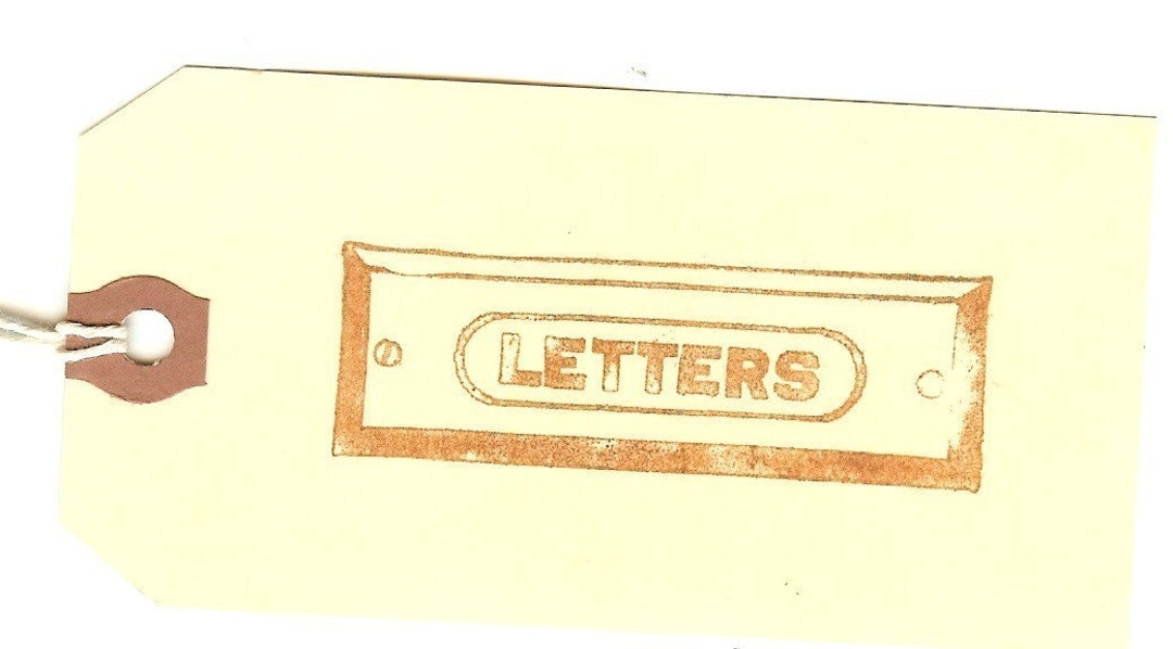 Vintage LETTERS Mail Sign Unmounted Rubber Stamp - Etsy