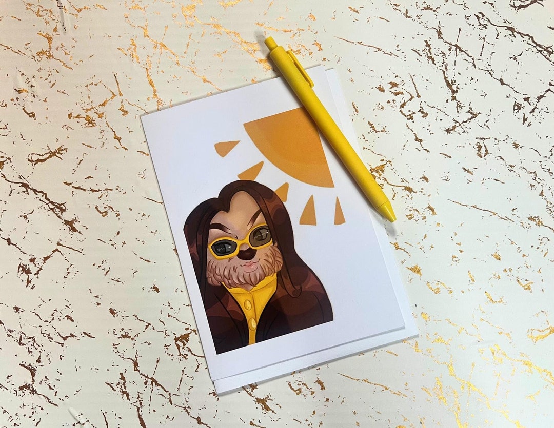 Sloth Self-care Blank Card: Sunny Greetings - Etsy