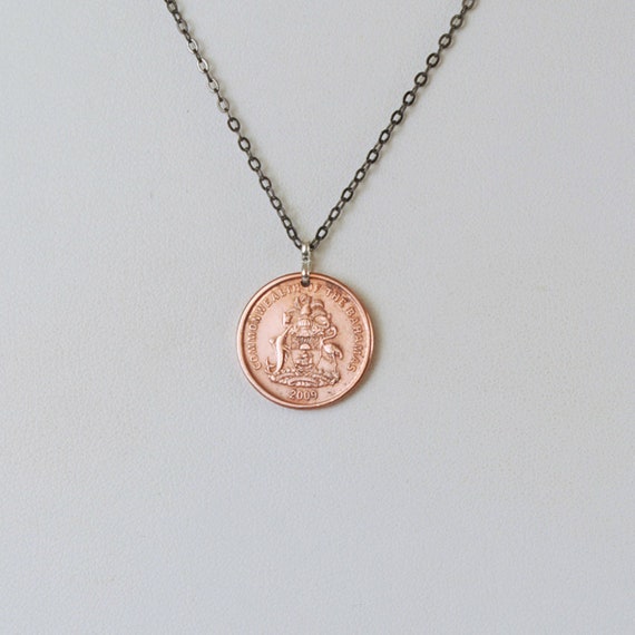 Bahamas Coin Necklace 2009 Coin Layer Necklace - Etsy