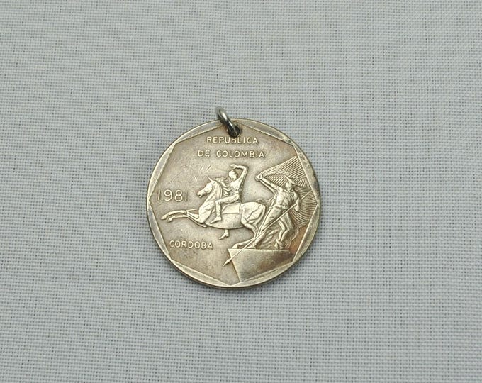 Authentic 1981 Columbia Coin Charm - Purse Charm - Coin Jewelry Charm ...