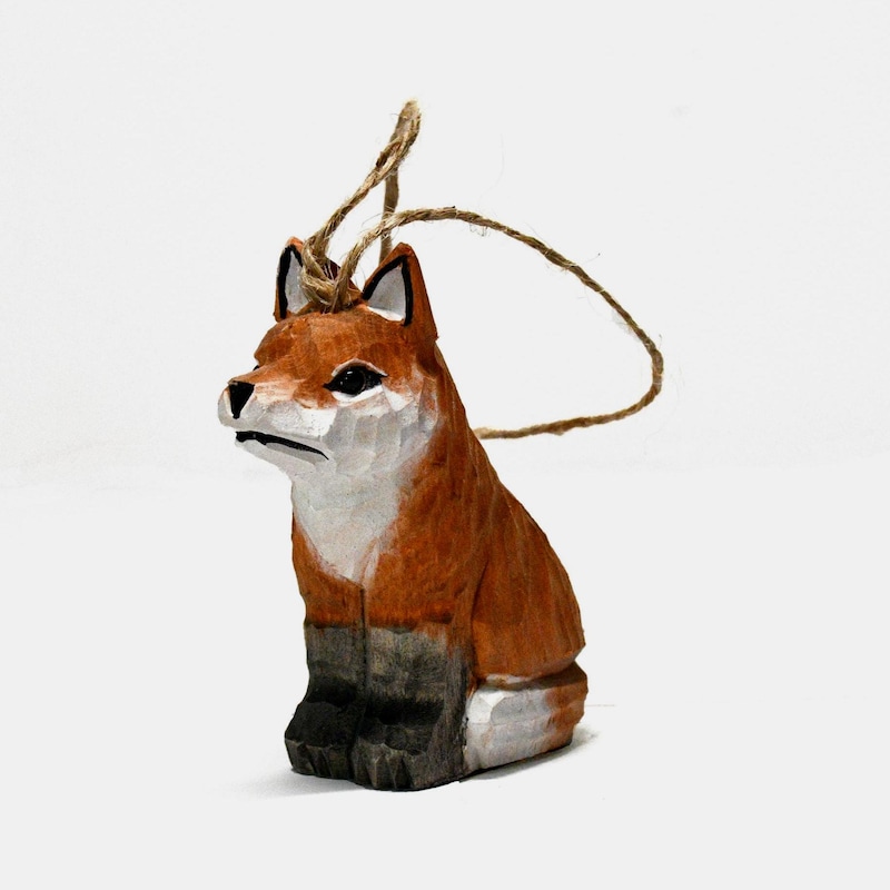 Wooden Fox - Etsy