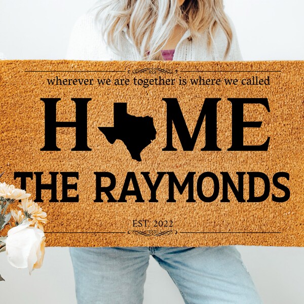 Texas Doormat - Etsy