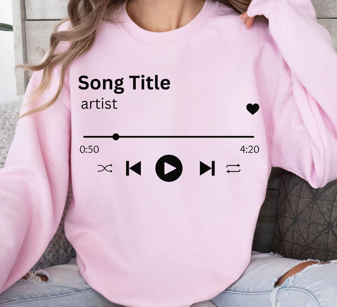 Custom Song Shirt, Custom Artist Shirt, Favorite Song Tee, Personalized ...