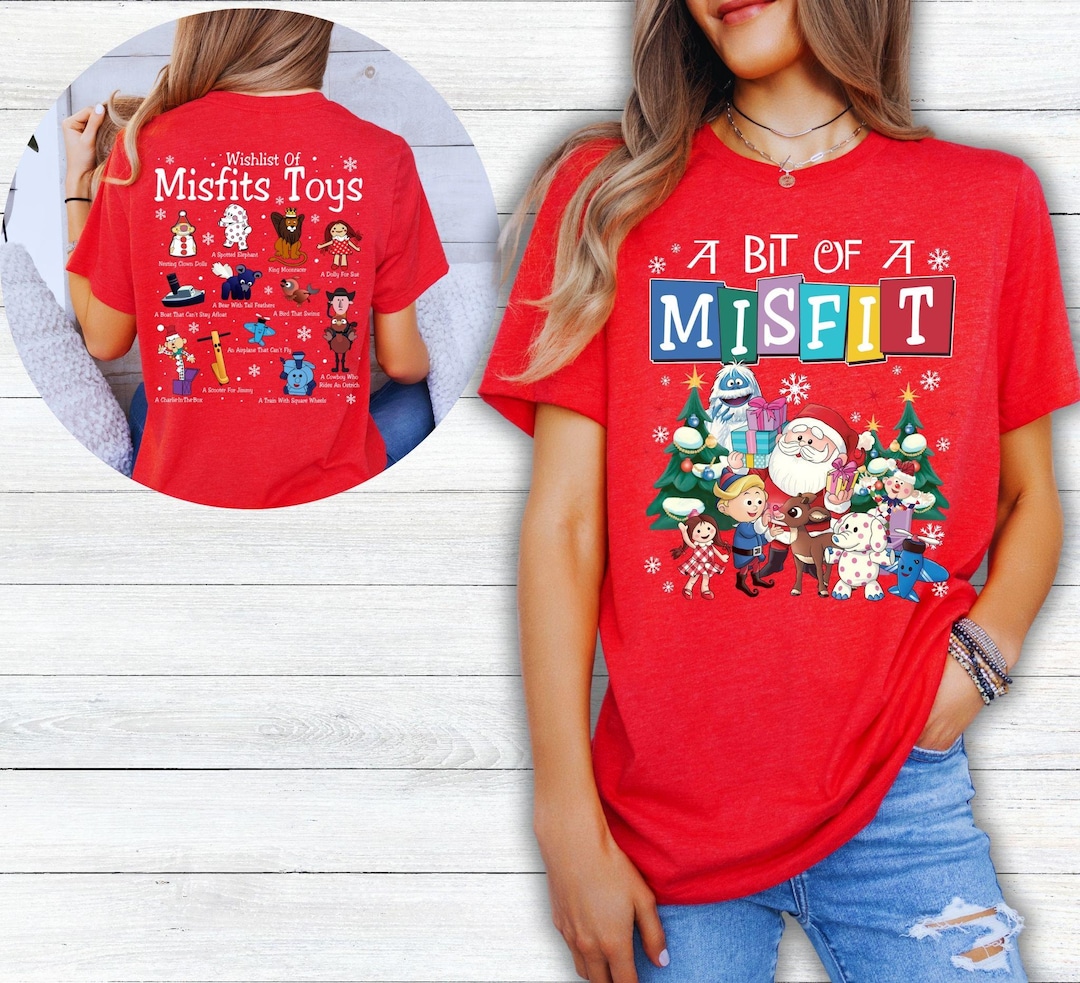 Misfit Toys Christmas Shirt, A Bit of A Misfit Shirt, Rudolphs the Red ...