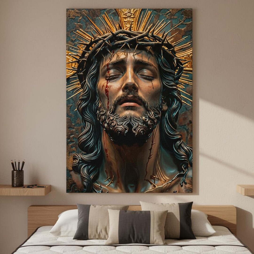 Abstract Passion of Christ Canvas Print | Religious Spiritual Wall Art ...