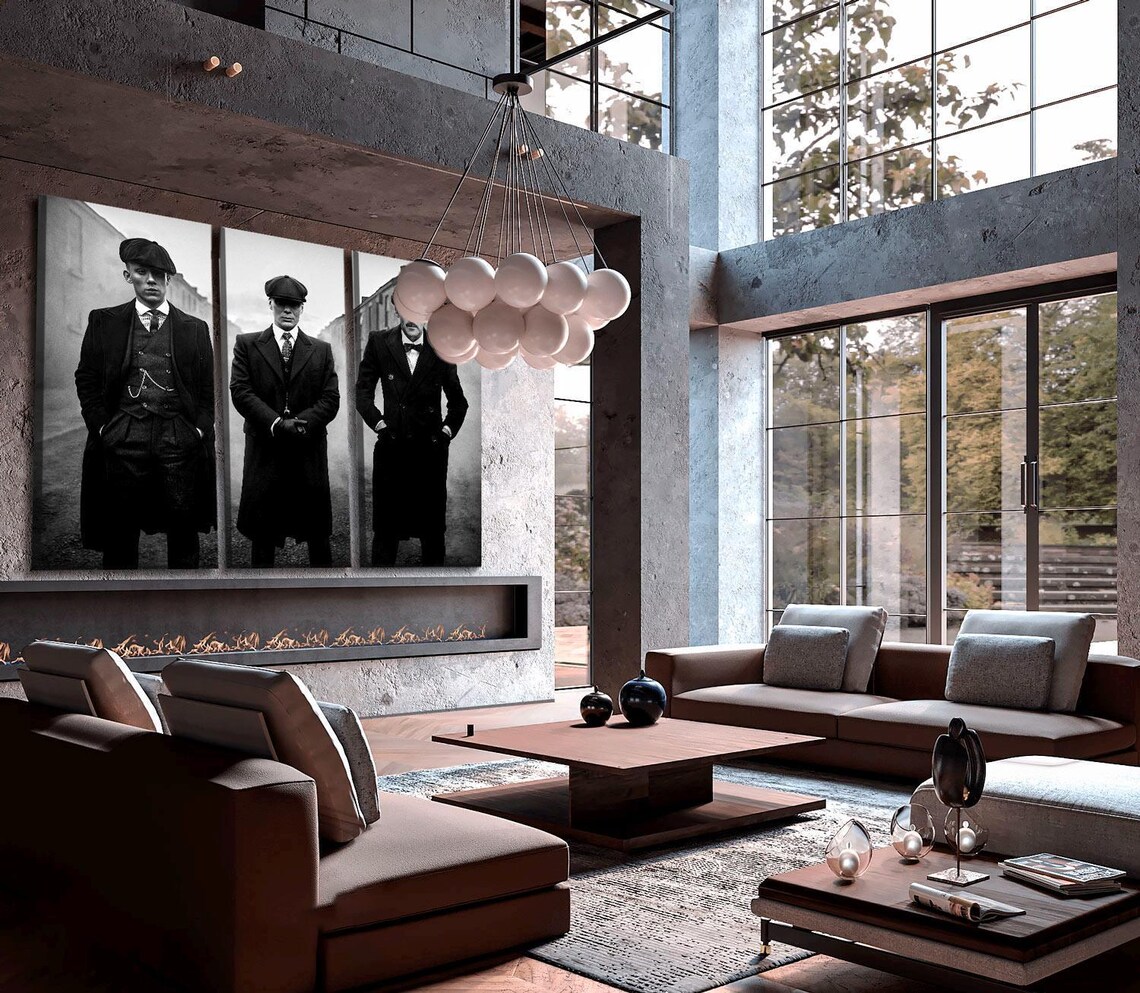 Peaky Blinders Trio Frame | Three-piece Canvas Wall Art | Shelby ...