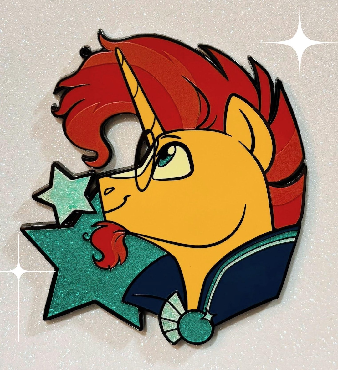 Sunburst MLP Pony Headshot Enamel Pin 3in - Etsy