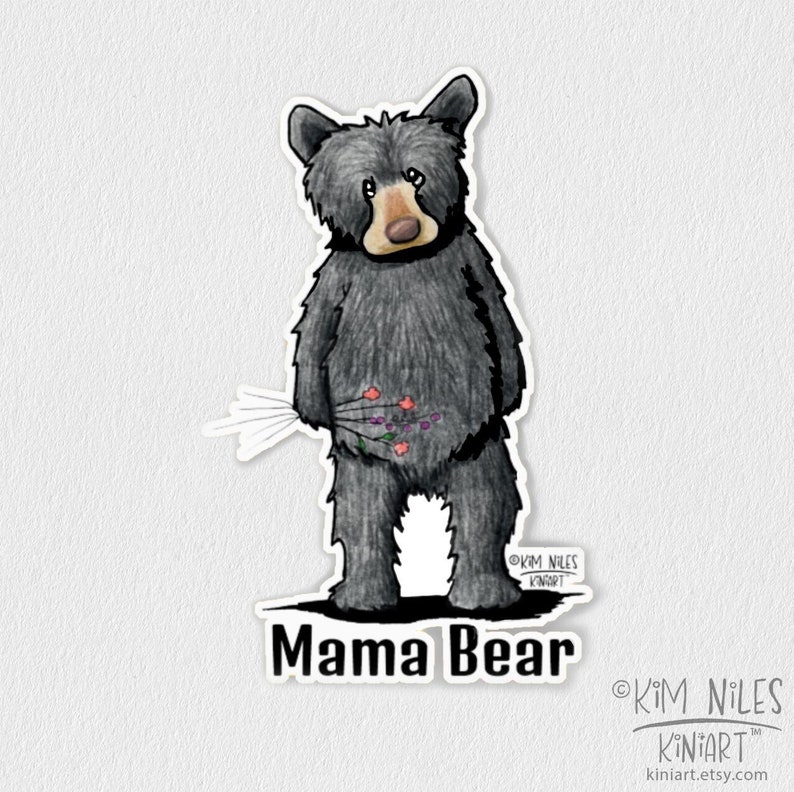 Mama Bear Sticker - Etsy