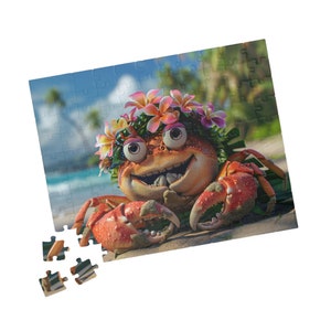 Hawaiian Crab Puzzle (110, 252, 520, 1014-piece) Pixar Style Crab on ...