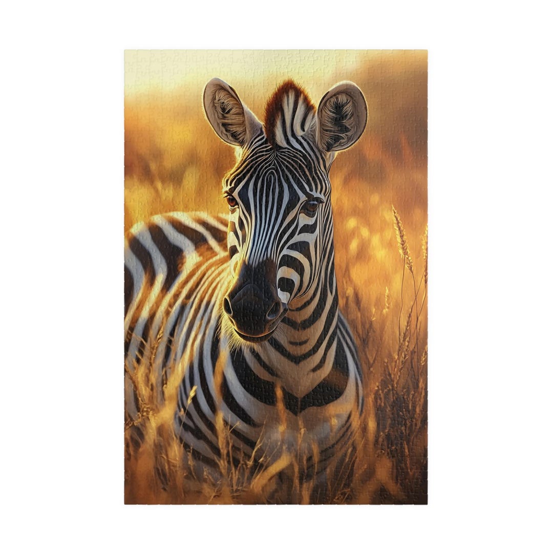 Zebra in the Savanna Jigsaw Puzzle ( 110 252 520 1014-piece), Animal ...