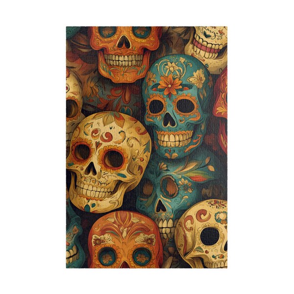 Sugar Skull Puzzle - Etsy