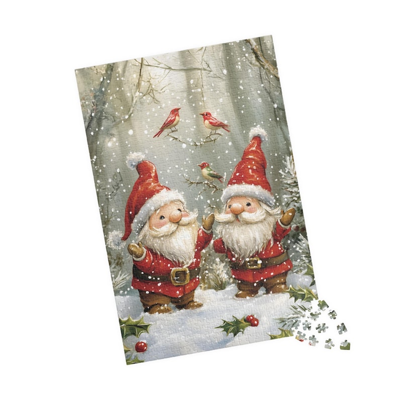 Christmas Gnomes Puzzle (110, 252, 520, 1014-piece) Gnome Lover ...