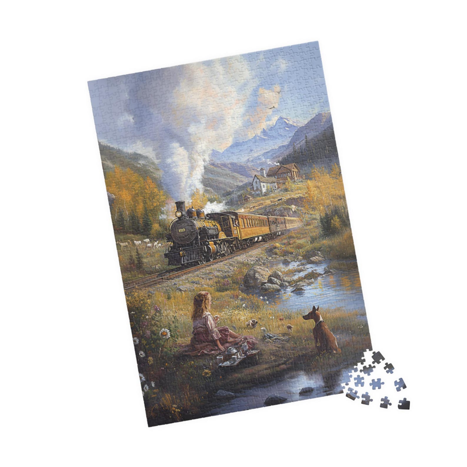 Steam Train Puzzle (110, 252, 520, 1014-piece) Train Lover, Steam Train ...