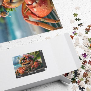 Hawaiian Crab Puzzle (110, 252, 520, 1014-piece) Pixar Style Crab on ...