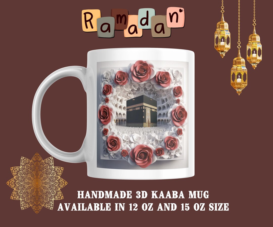Kaaba Islamic Mug, Islamic Gift for Umrah & Hajj Traveler, Umrah and ...