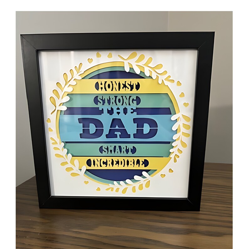 Father's Day Gift Heartfelt Tribute to Dad 3D Shadow Box With ...