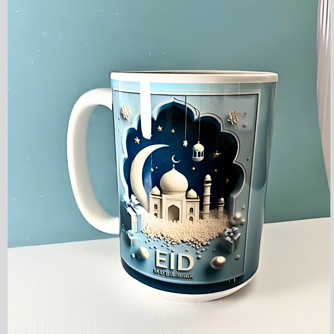 Eid Mubarak Mug, Stunning Home Decor, Celebrating Eid Day Mug, Eid Gift ...